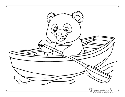 Free Printable Panda Coloring Pages for Kids