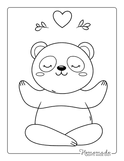 Free Printable Panda Coloring Pages for Kids