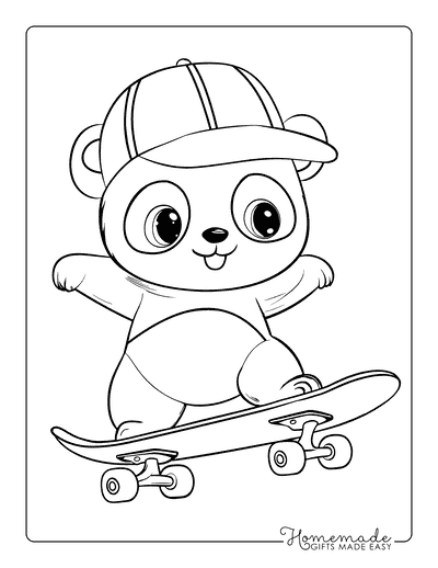 Free Printable Panda Coloring Pages for Kids