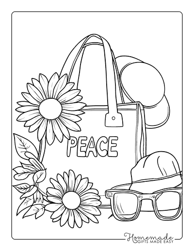 Free Printable Preppy Coloring Pages for Teens and Adults