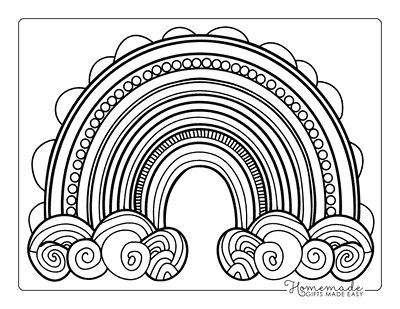 Rainbow Coloring Pages (Free Printable PDFs)