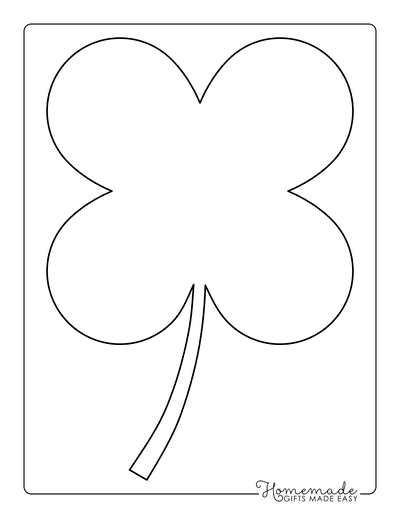 Free Printable Shamrock Templates - Small, Medium, Large
