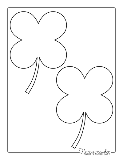Free Printable Shamrock Templates - Small, Medium, Large