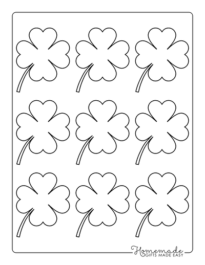 Free Printable Shamrock Templates - Small, Medium, Large