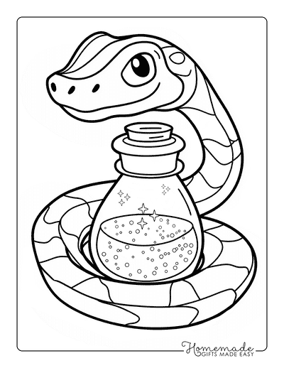 Free Snake Coloring Pages for Kids and Adults (PDF Printables)