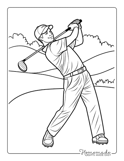 Free Printable Sports Coloring Pages for Kids & Adults