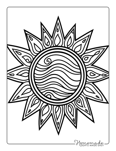 Free Printable Sun Coloring Pages for Kids and Adults