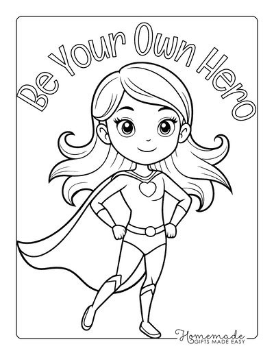 Free Superhero Coloring Pages (PDF Printables)
