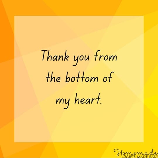 Examples Of Heartfelt Thank You