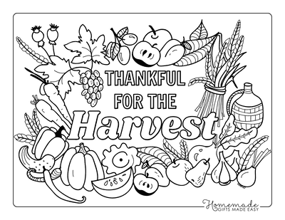 Free Thanksgiving Coloring Pages for Kids & Adults