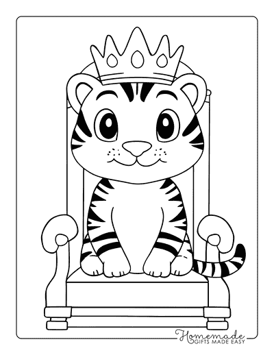 Free Tiger Coloring Pages for Kids & Adults (PDF Printables)