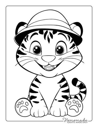 Free Tiger Coloring Pages for Kids & Adults (PDF Printables)