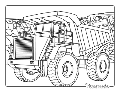 Free Truck Coloring Pages Printables