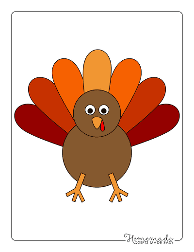 Free Printable Turkey Template for Thanksgiving Crafts