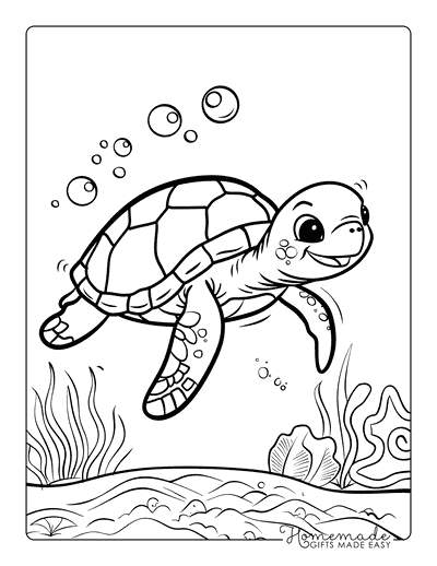 Free Printable Turtle Coloring Pages for Kids and Adults